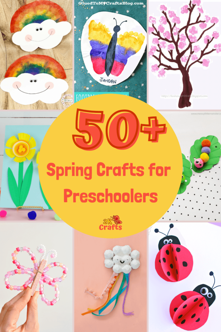 50 Easy Spring Crafts for Preschoolers and Kids - 2K Crafts