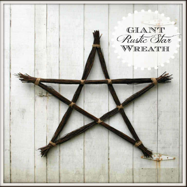 DIY Giant Rustic Star Wreath: A Festive Addition To Your Home - 2K Crafts